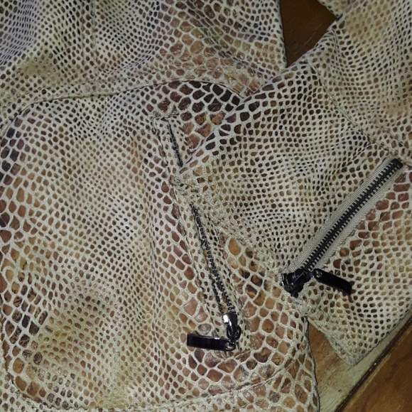 Dialogue | Jackets & Coats | Faux Snake Skin Jacket Dialogue Medium ...